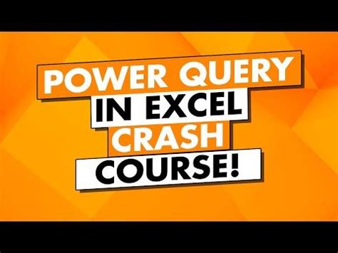 Excel Power Query Course Power Query Tutorial For Beginners Excel