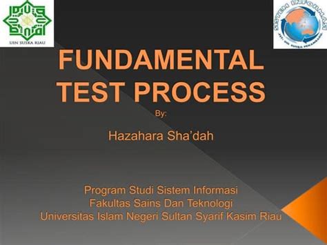 Fundamental Test Process Ppt