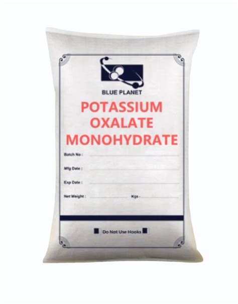 Potassium Oxalate Monohydrate 99 25kg Bag At Rs 225kilogram In New