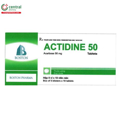 Thuốc Actidine 50 Boston Điều Trị Bệnh đái Tháo đường Tuýp 2