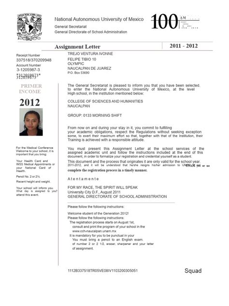 Assignment Letter Pdf