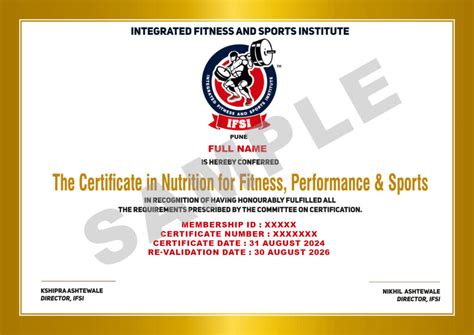 Sport And Nutrition Certification Course Online In Mumbai Pune India