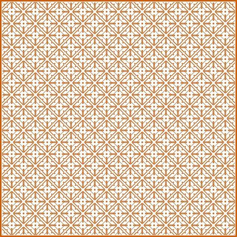Creative Orange Arabic Rhombus Shape With Symmetrical Style Lines