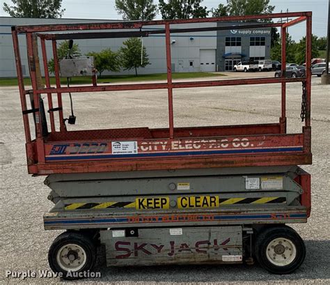 1993 Skyjack Sj 3220 Scissor Lift In Davenport Ia Item Dv2721 Sold