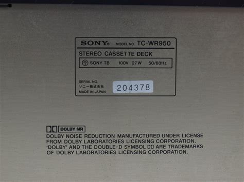 アバックweb Shop 【ジャンク】sony Tc Wr950 特【コード01 14216】 カセットデッキ