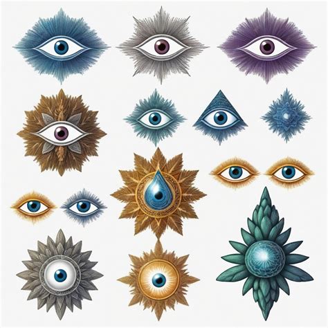 Premium Vector A Collection Of Eye Designs Including Eyes Eyes And Eyes