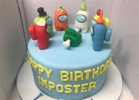 Among Us Birthday Cake Ideas Amongkui
