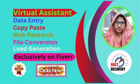 Do Data Entry Copy Paste Virtual Assistant Web Research By