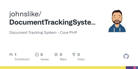 Github Johnslikedocumenttrackingsystem Document Tracking System