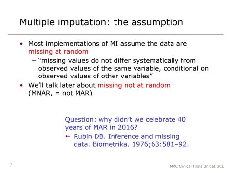 Ppt Multiple Imputation A Powerful Tool With Limitations Powerpoint