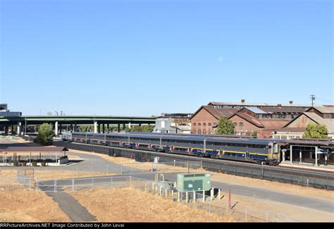 Amtrak Capitol Corridor Train Resting At Sacramento Station Between Runs