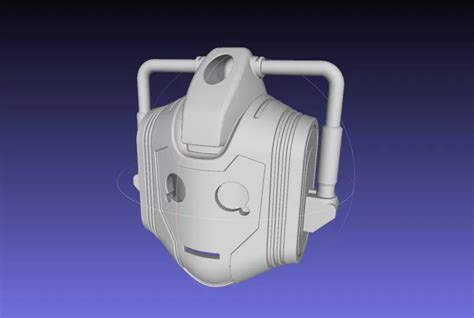 Doctor Who Cyberman Helmet 3d Printing Model Threeding