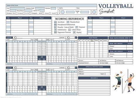 Free Volleyball Score Sheets Pdf