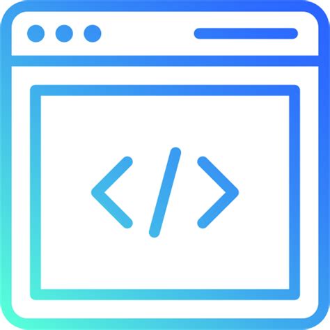 Web Development Generic Gradient Icon Web Development Generic Gradient Icon