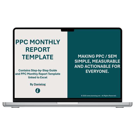 Sem Ppc Monthly Report Template Danielogs Store