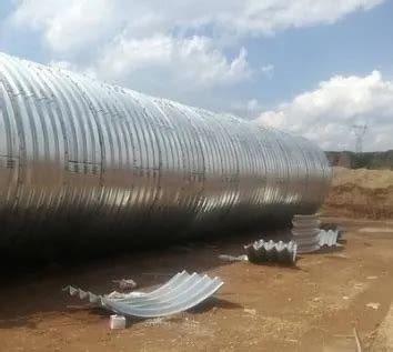 Stormwater Project Spiral Corrugated Metal Drainage Culvert Pipe