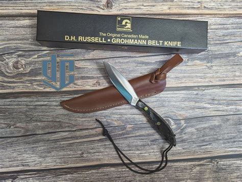 Grw1s Grohmann Original Design Fixed Blade Knife Buffalo Horn Fixed Blade Knife Belt Knife