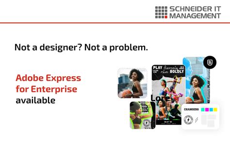 Adobe Express For Enterprise Available Schneider It Management