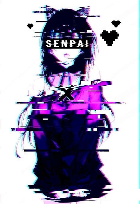 Dark Anime Girl Wall Art Anime Aesthetic Print Gothic Emo Gamer Room