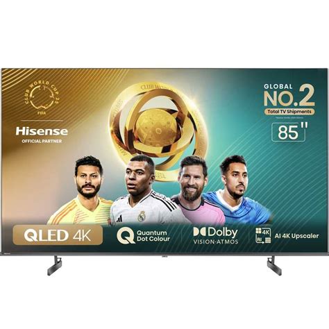 تسوّق هايسنس 85q6n 4k Uhd Smart Qled التلفزيون مقاس 85 بوصة موديل 2024 عبر الإنترنت في