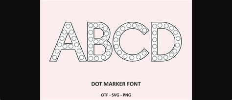 Dot Marker Font Font Canyon