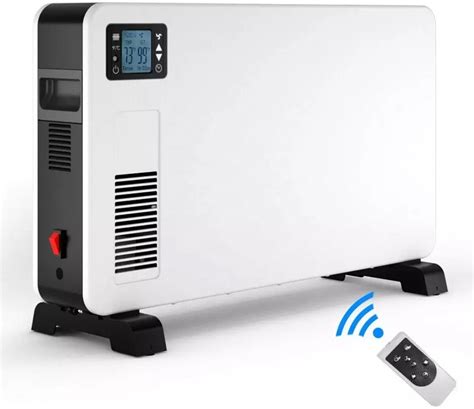 Space Heater 1000w Electric Convector Heater With Wheels Freestanding