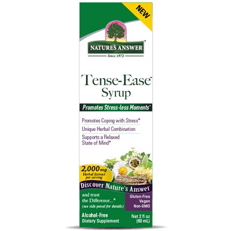 Tense Ease Herbal Supplements Buy Natural Liquid Extracts