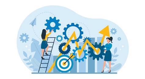 Business Illustration Design Concept Vector Of Business Women Building