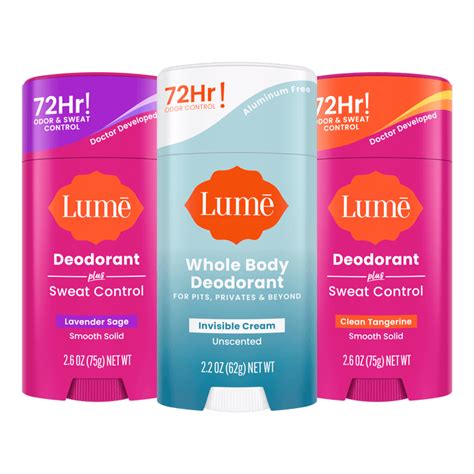 Solid Sticks Best Deodorant For Women Lume Whole Body