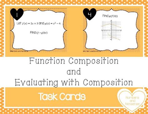 Function Composition And Evaluating With Composition Practice Activity