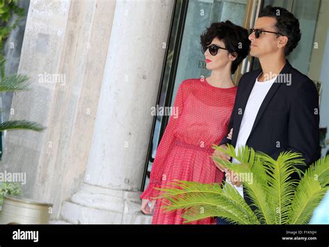 Venice Italy 3rd September 2015 Paz Vega With His Husband Orson