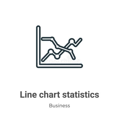 Statistics Outline Icon Set Stock Vector Illustration Of Computer