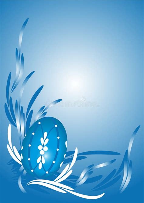 Blue Easter Background Stock Vector Illustration Of Ornament 13209910