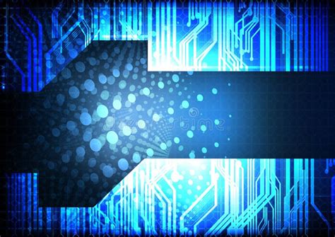 Abstract Technological Global Interface Circuit Vector Template Stock