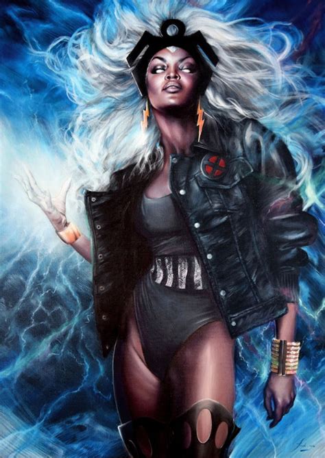 Queen Of Morlocks Storm Portrait In Fred Ians Heroic Comic Art