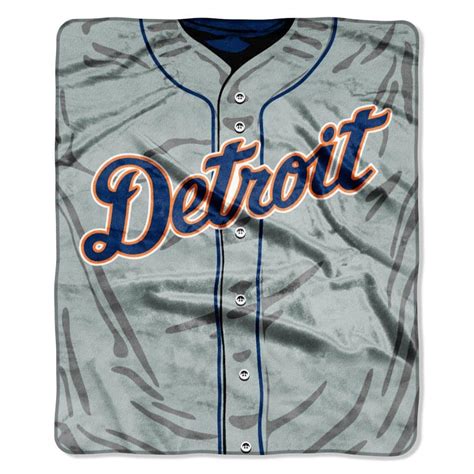 Detroit Tigers Mlb 50x60 Royal Plush Raschel Throw Blanket Jersey