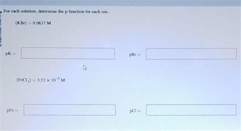 Solved For Each Solution Determine The P Function For Ench Chegg Com