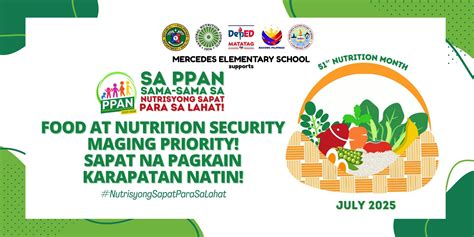 Mercedes 𝐌𝐞𝐫𝐜𝐞𝐝𝐞𝐬 𝐄𝐥𝐞𝐦𝐞𝐧𝐭𝐚𝐫𝐲 𝐒𝐜𝐡𝐨𝐨𝐥 𝐒𝐮𝐩𝐩𝐨𝐫𝐭𝐬 𝐭𝐡𝐞 𝟓𝟏𝐬𝐭 𝐍𝐮𝐭𝐫𝐢𝐭𝐢𝐨𝐧 𝐌𝐨𝐧𝐭𝐡 𝐂𝐞𝐥𝐞𝐛𝐫𝐚𝐭𝐢𝐨𝐧 In Line