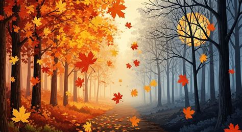 Free Autumns Misty Path Image Autumn Forest Path Download At