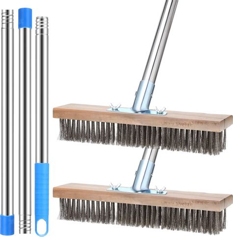 Filltouch Set Of 2 Deck Brush With Handle 525 Ft Long 2