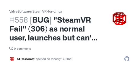 Bug Steamvr Fail As Normal User Launches But Can T Play Anything With Sudo Issue