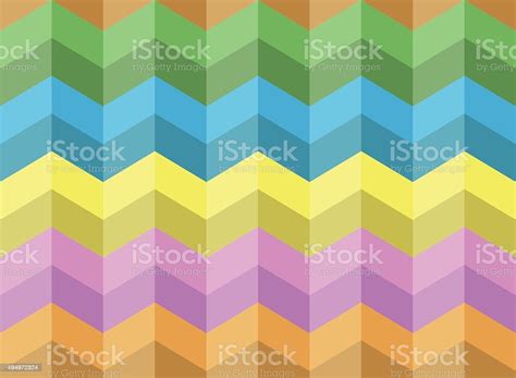 Colorful Seamless Zig Zag Pattern Abstract Vector Background Stock Illustration Download Image