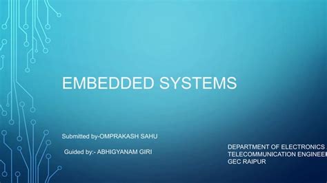Embedded Systems Ppt