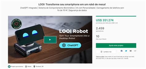 Looi Robot Turns Your Cell Phone Into A Desktop Robot