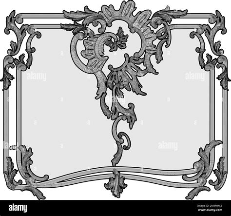 Gothic Frame Vector Illustration Isolated On White Background A