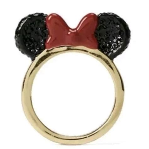 Kate Spade Jewelry Kate Spade Black And Red Minnie Mouse Ring