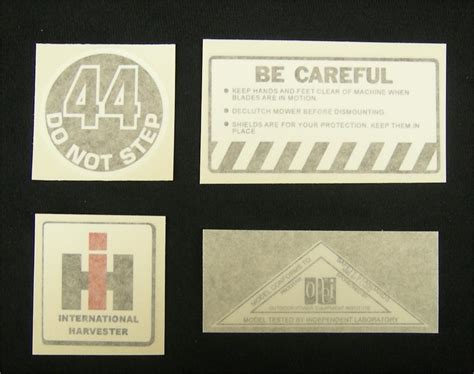 44a Mower Deck Decals Ih Cub Cadet Tractor Forum