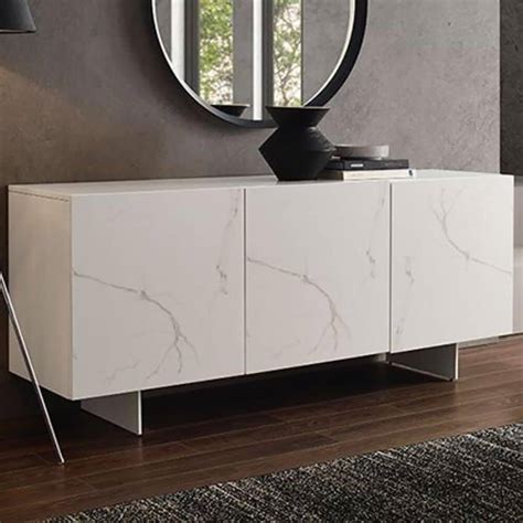 Casabianca Home Hugo 3 Door Buffet In White