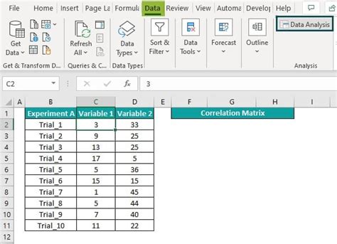 Correlation Matrix In Excel Example Calculation How To Create