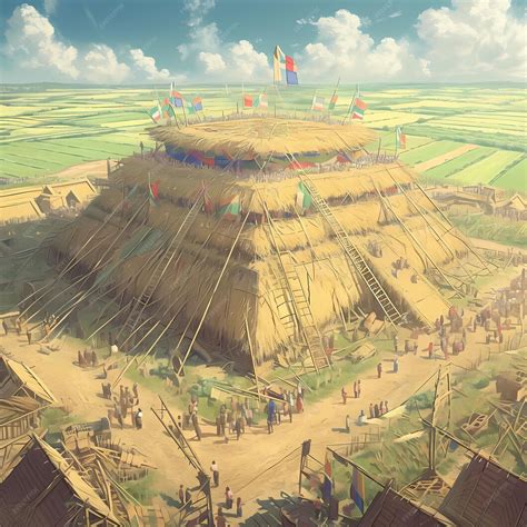 Ancient Ceremonial Mound Mississippian Culture Premium Ai Generated Image
